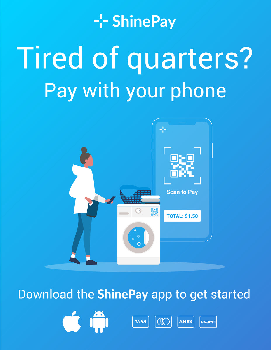 8.5x11 Tired of Quarters? Change Machine Sign – ShinePay