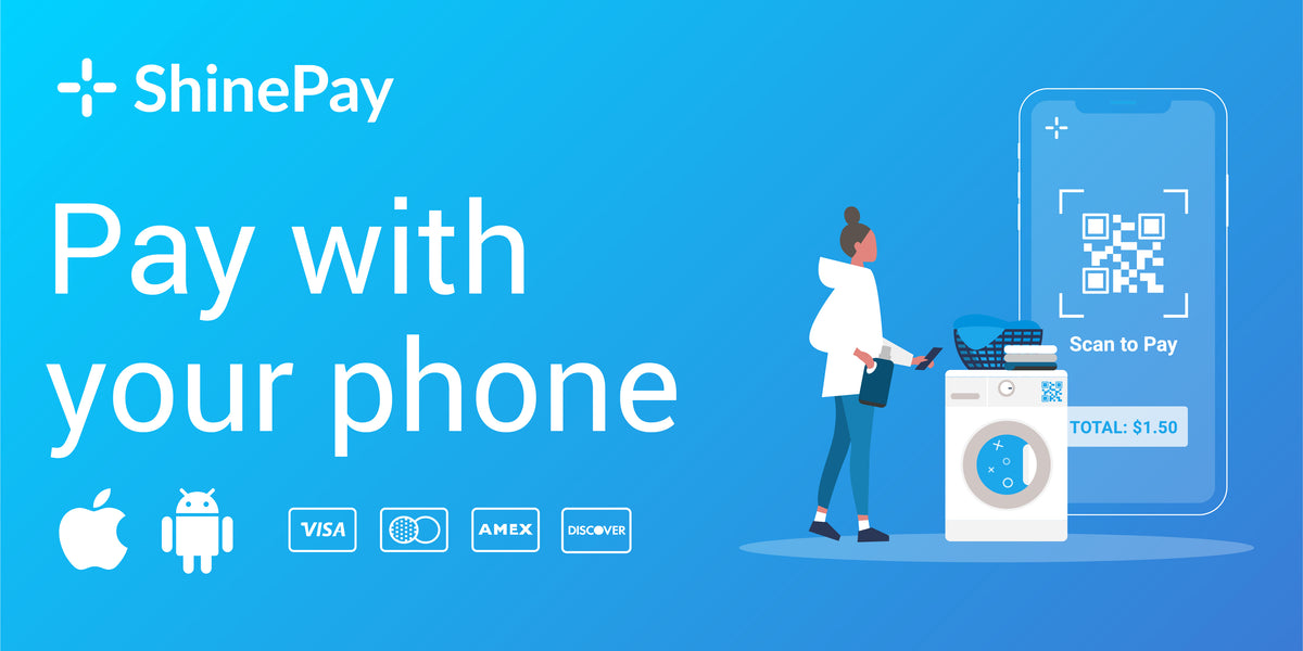 60x30 Pay With Your Phone Window Banner – ShinePay